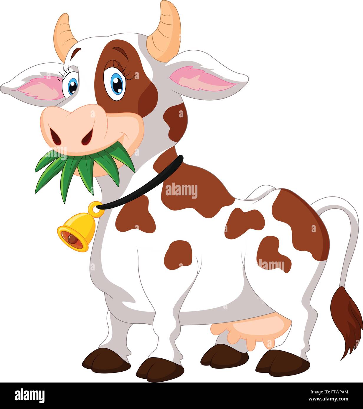 Happy cartoon cow Stock Vector Image & Art - Alamy
