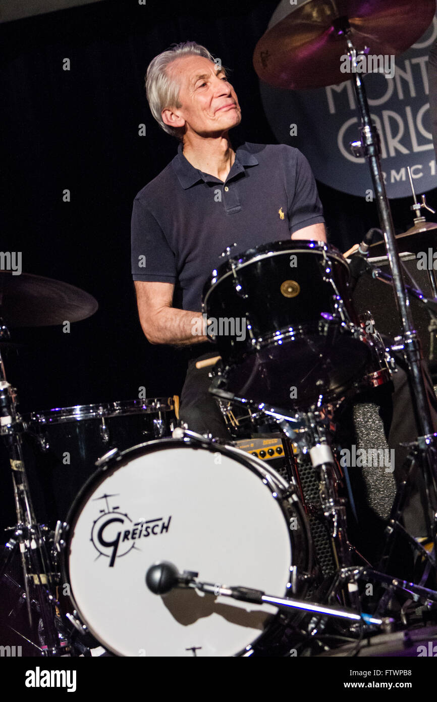 Rolling stones drummer charlie watts hi-res stock photography and ...