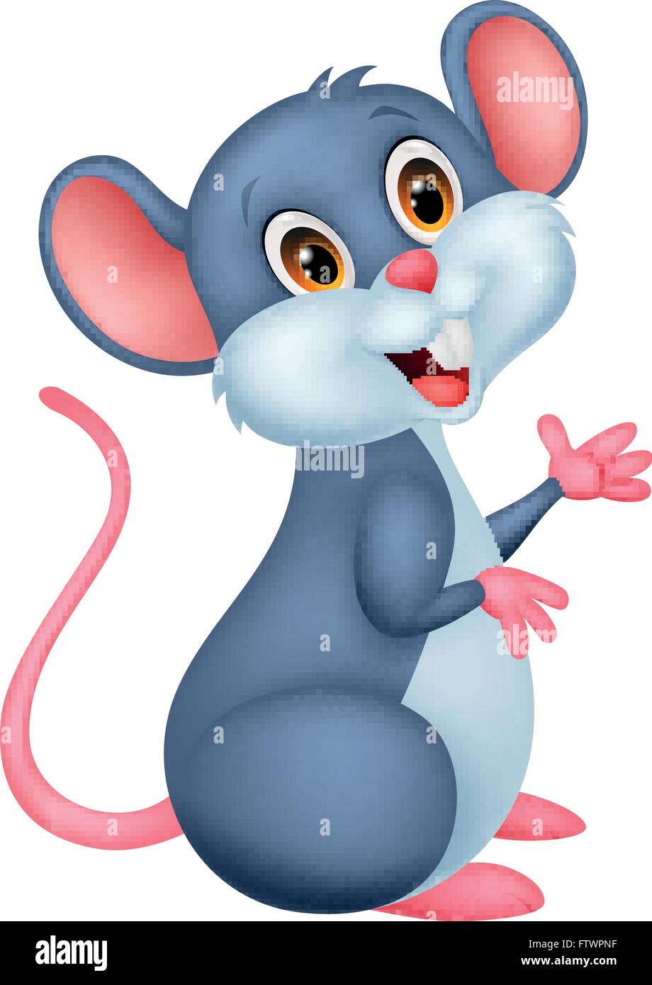 Happy mouse cartoon Stock Vector Image & Art - Alamy
