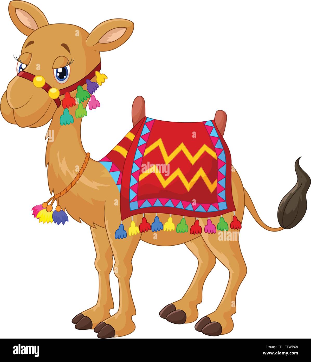 Cartoon decorated camel Stock Vector Image & Art - Alamy