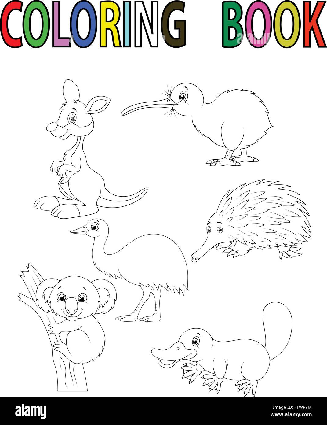 Australia kangaroo paint Stock Vector Images - Alamy
