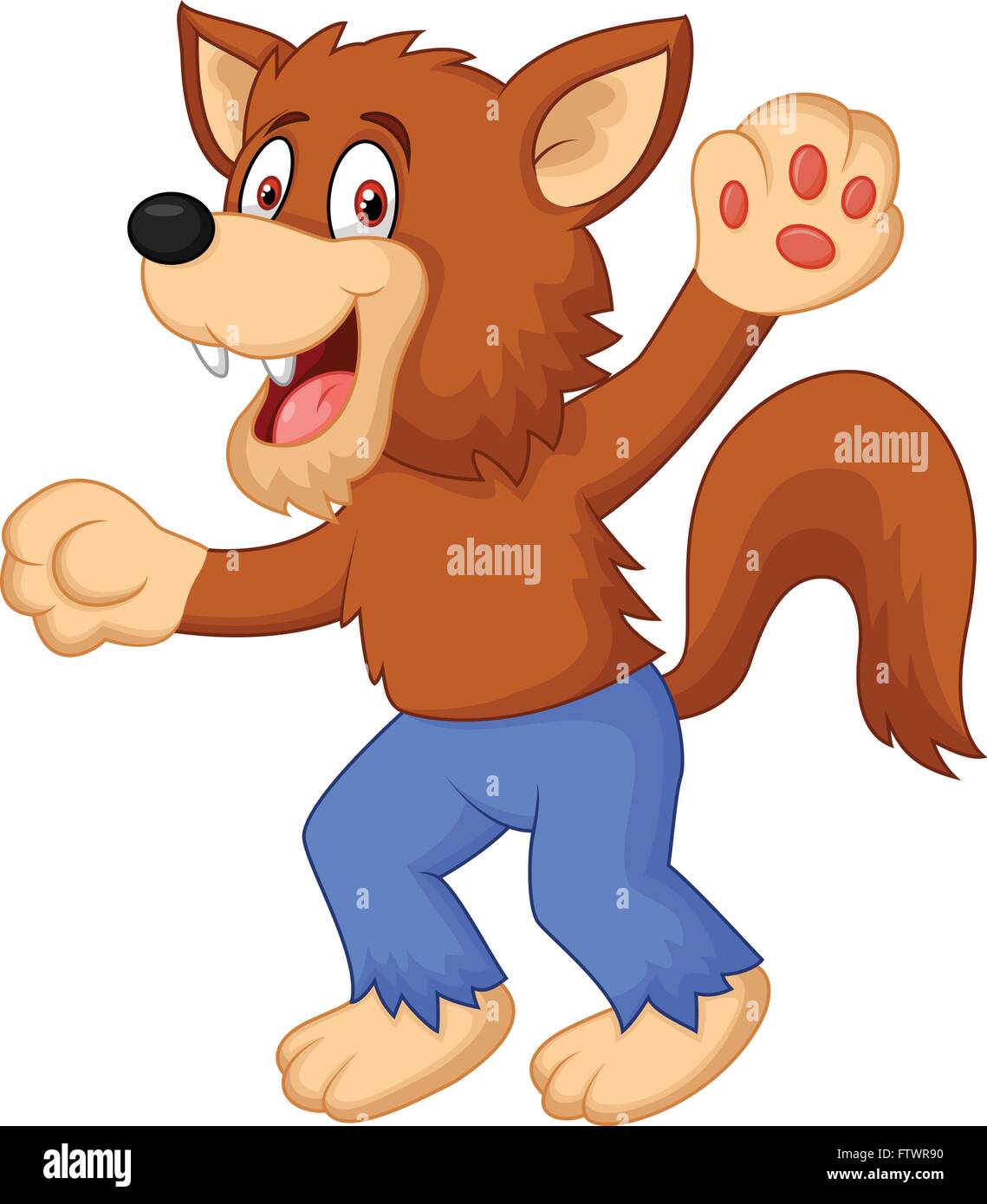 Cartoon werewolf hi-res stock photography and images - Alamy