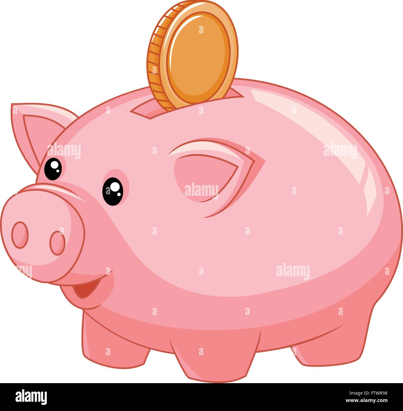 Save money future piggy Stock Vector Images - Alamy