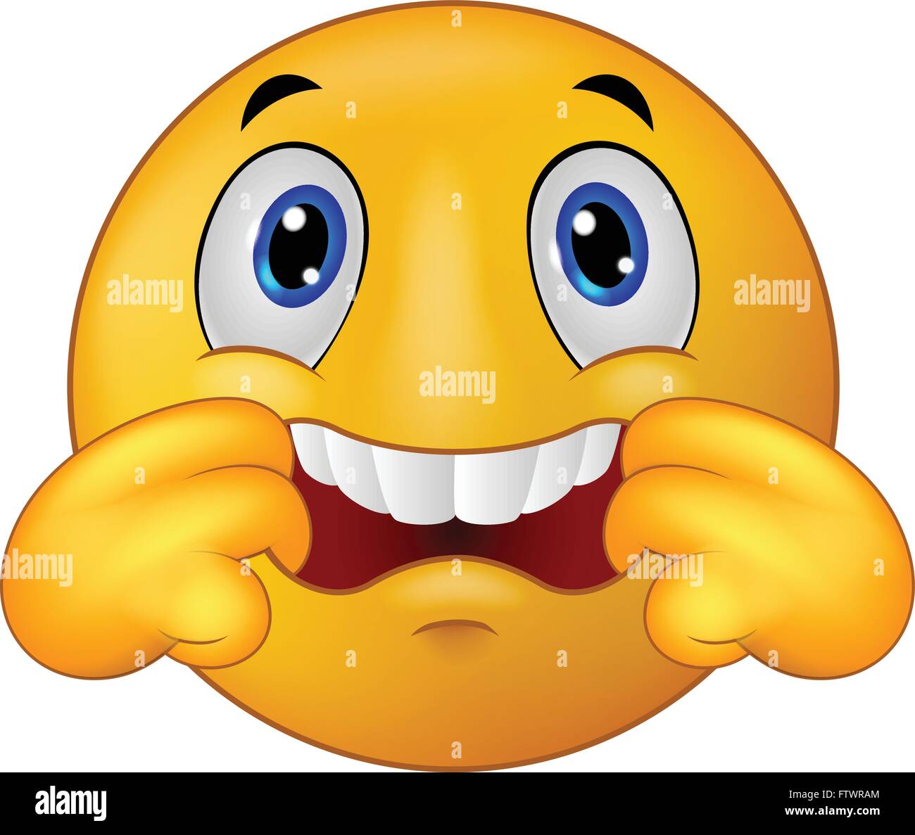 Making a silly face Stock Vector Images - Alamy