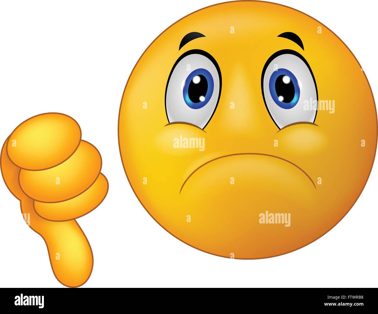 Dislike sign emoticon Stock Vector Image & Art - Alamy