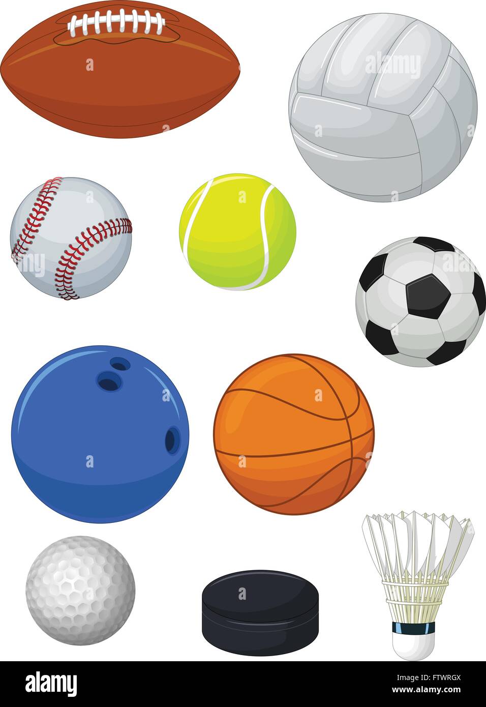 Sport balls collection Stock Vector Image & Art - Alamy