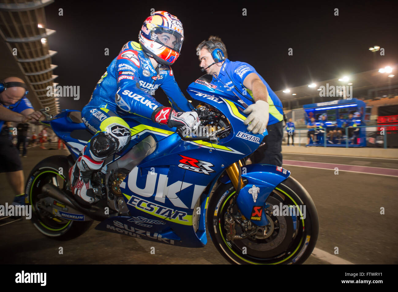 Losail International Circuit, Qatar. 19th March 2016 Maverick Vinales ...