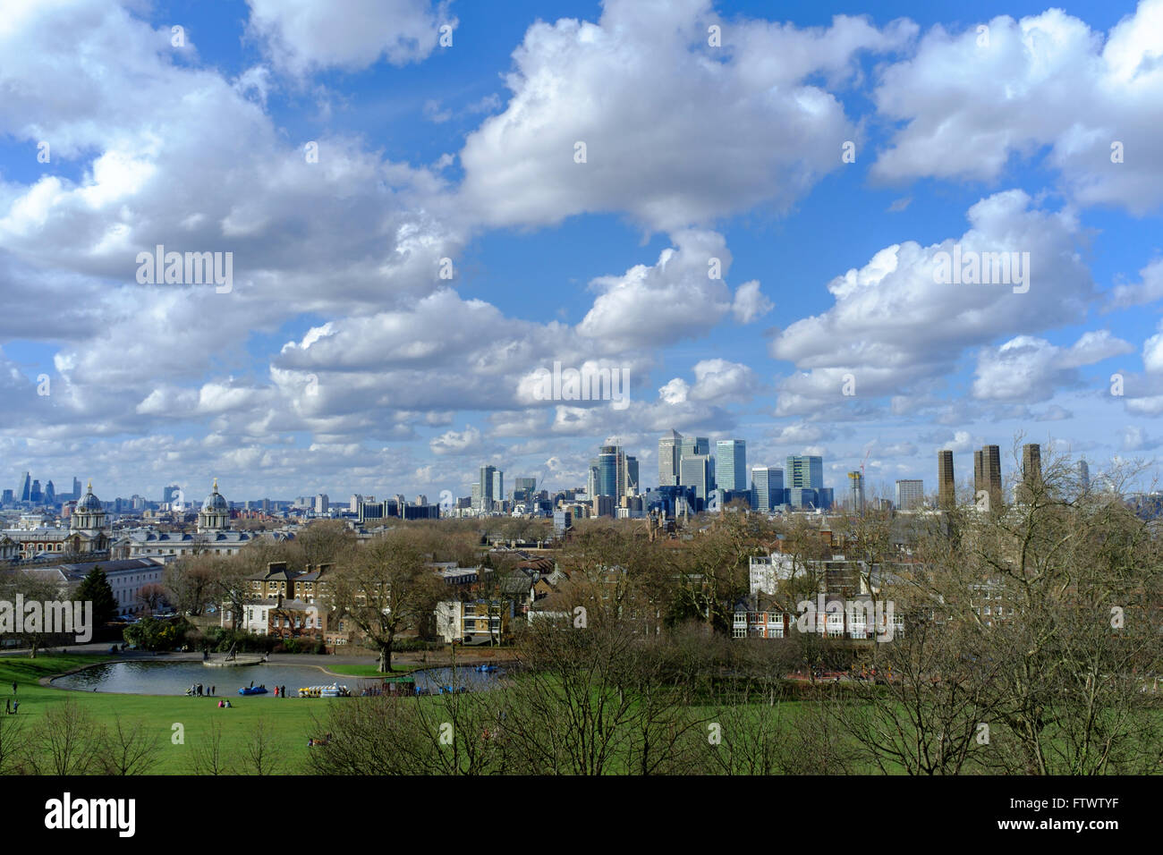 View across Greenwich Park, London, UK Stock Photo - Alamy