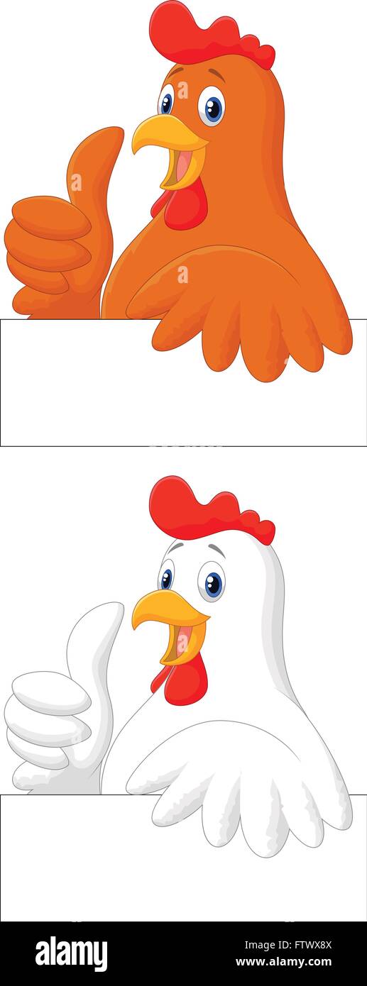 Rooster cartoon giving thumb up Stock Vector Image & Art - Alamy