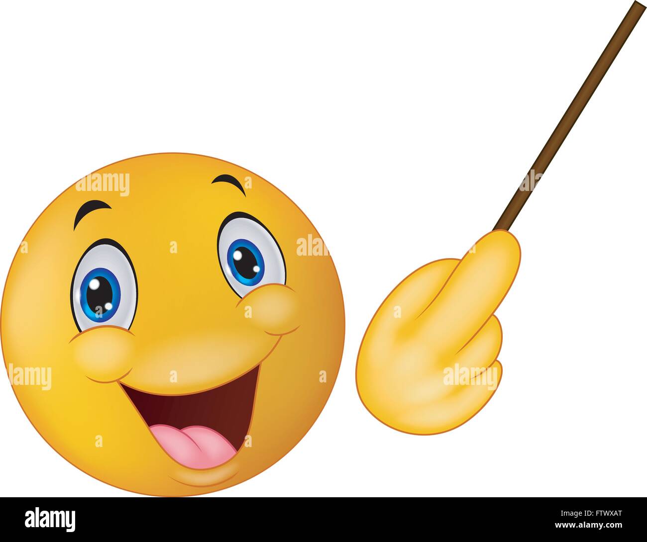 Emoticon smiley doing presentation Stock Vector Image & Art - Alamy