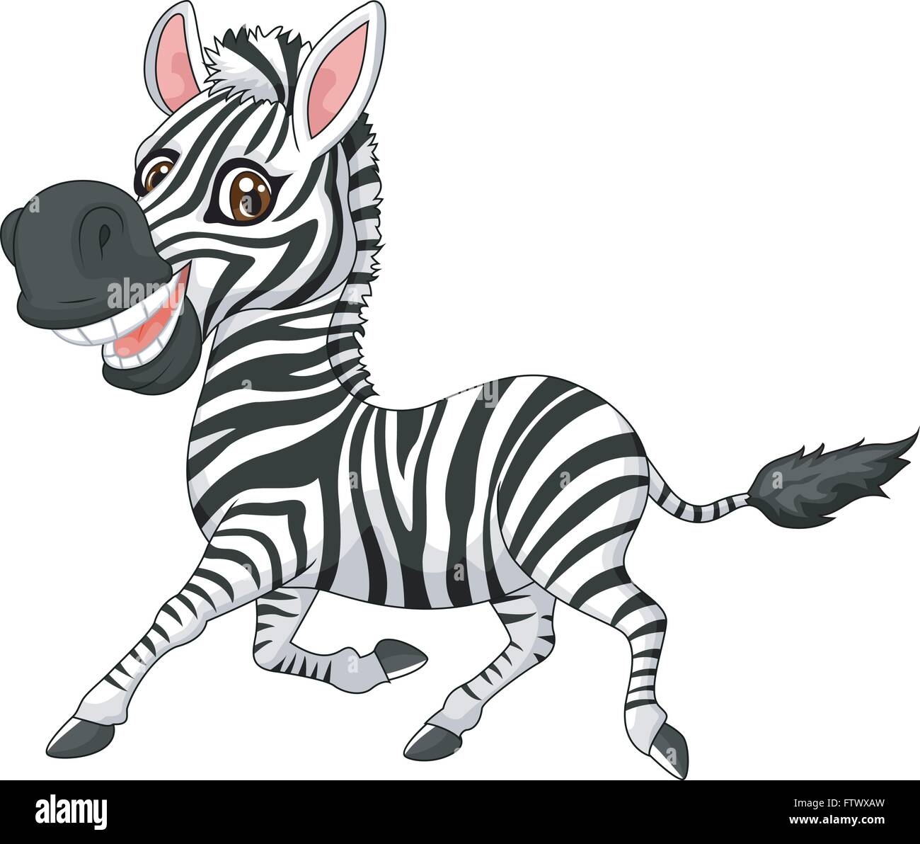 Cute cartoon zebra Stock Vector Image & Art - Alamy