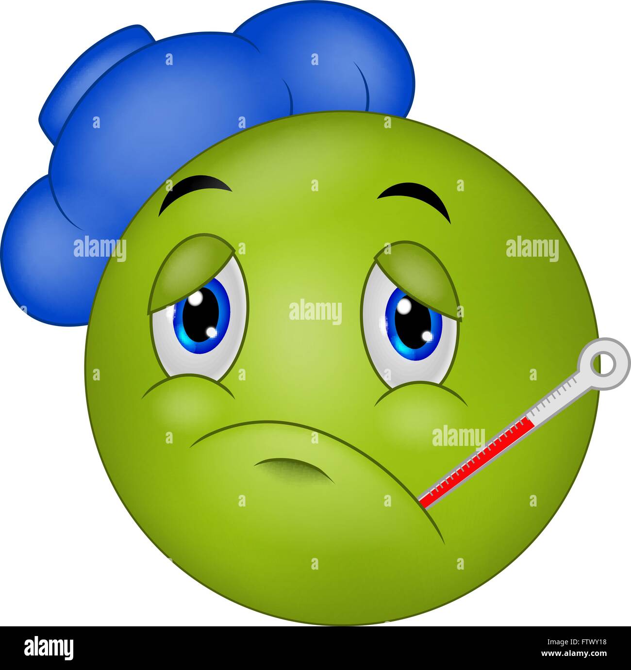 Weak with fever Stock Vector Images - Alamy