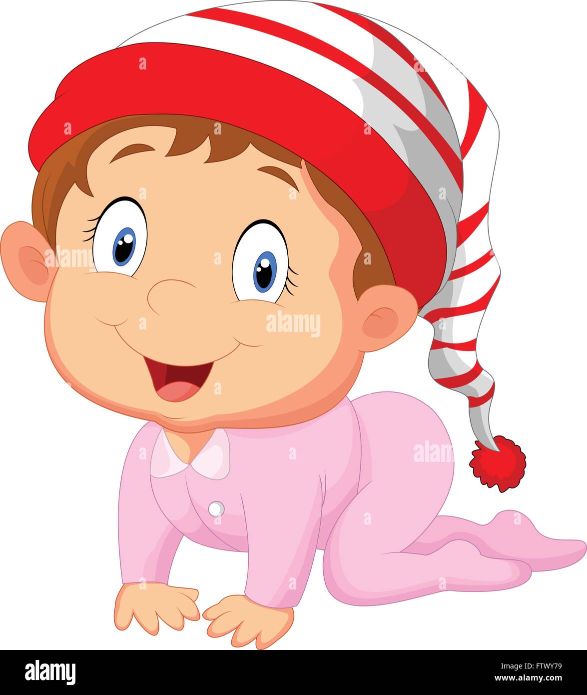 Baby girl cartoon Stock Vector Image & Art - Alamy