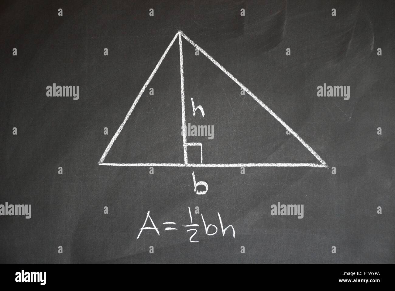 Studying mathematics on a blackboard Stock Photo - Alamy