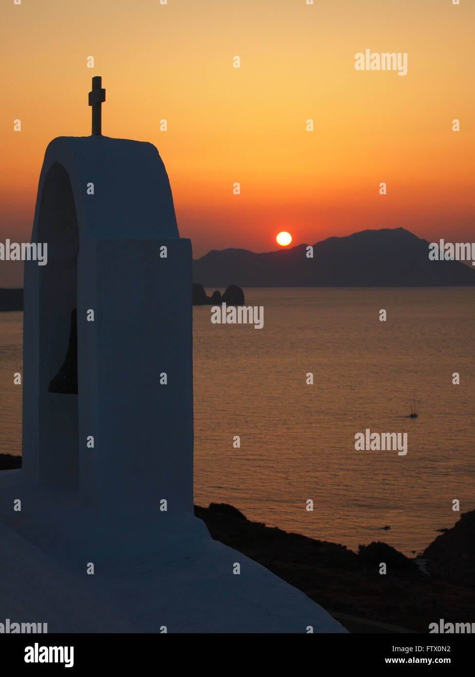 Milos sunset hi-res stock photography and images - Alamy
