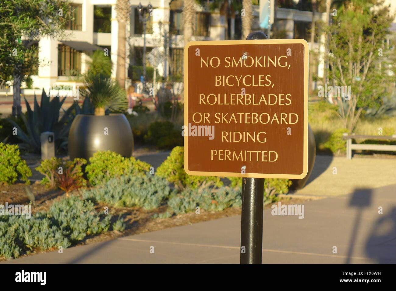 A Sign of Many Restriction on A Street Stock Photo - Alamy