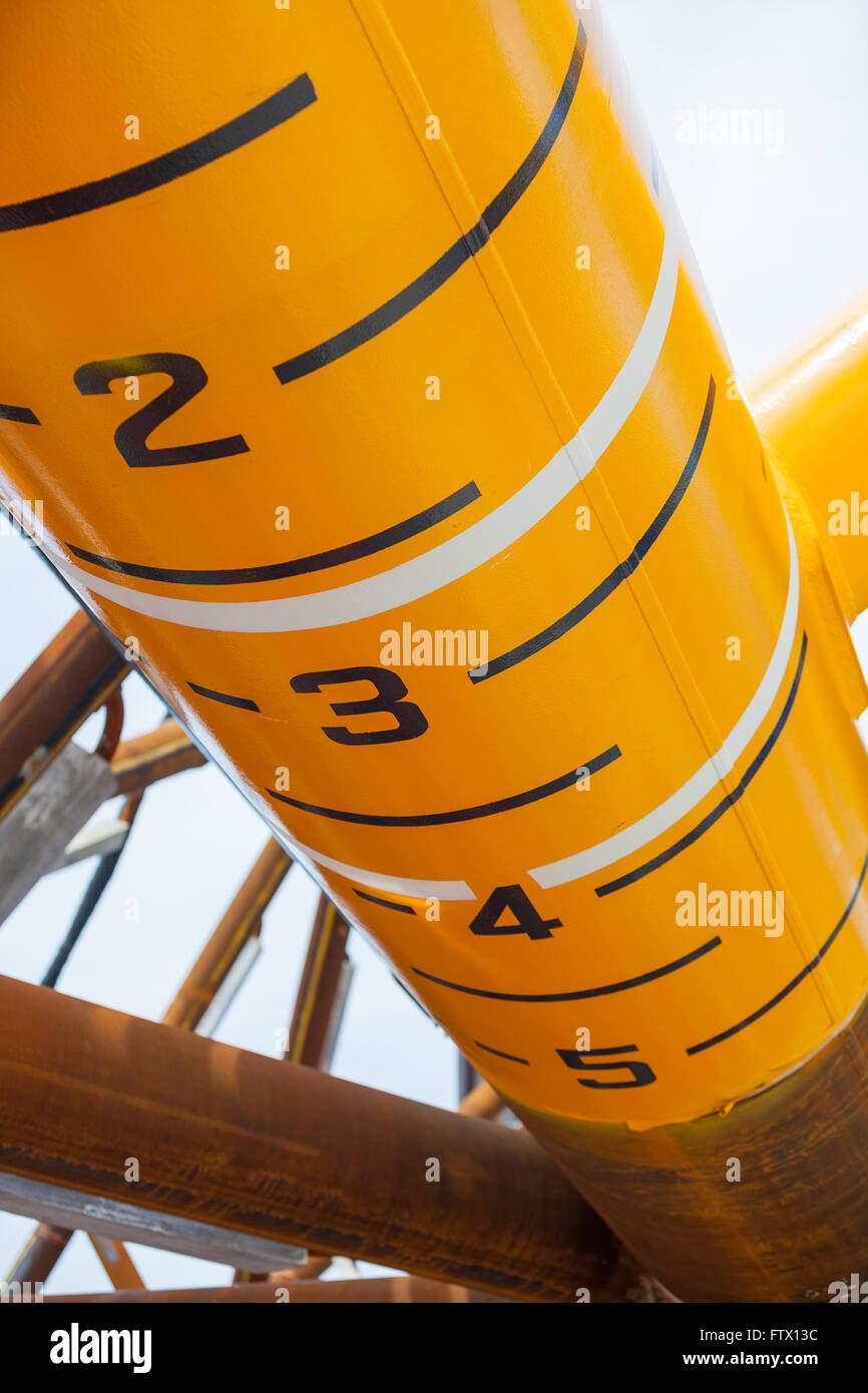Closeup of oil rig pile structure Stock Photo - Alamy