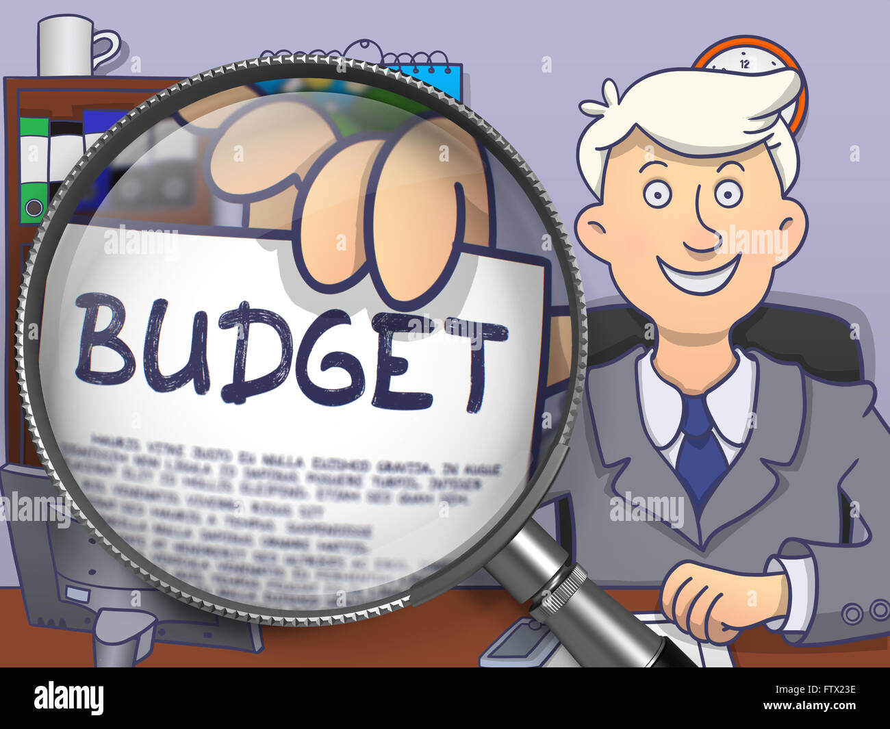 Budget through Magnifying Glass. Doodle Concept Stock Photo - Alamy Budget through Magnifying Glass. Doodle Concept Stock Photo - Alamy