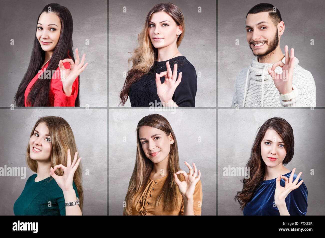 People portrait collage Stock Photo - Alamy