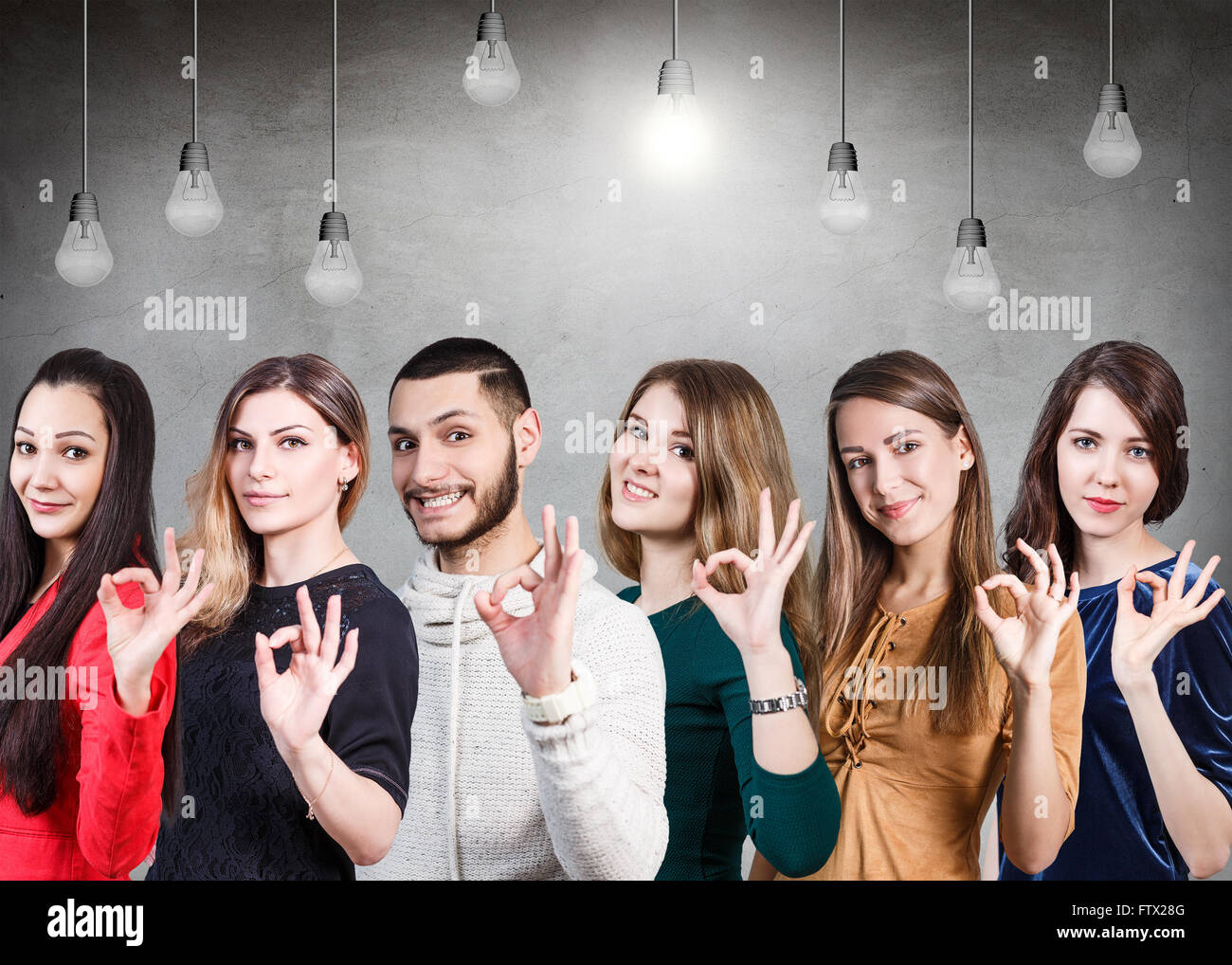 People showing OK sign Stock Photo - Alamy
