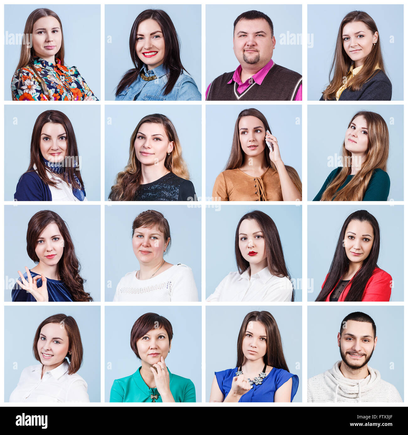 People portrait collage Stock Photo - Alamy