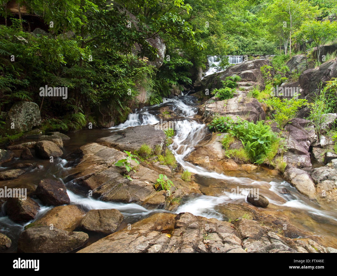 Fourth tier of Huai Yang Waterfall Stock Photo - Alamy