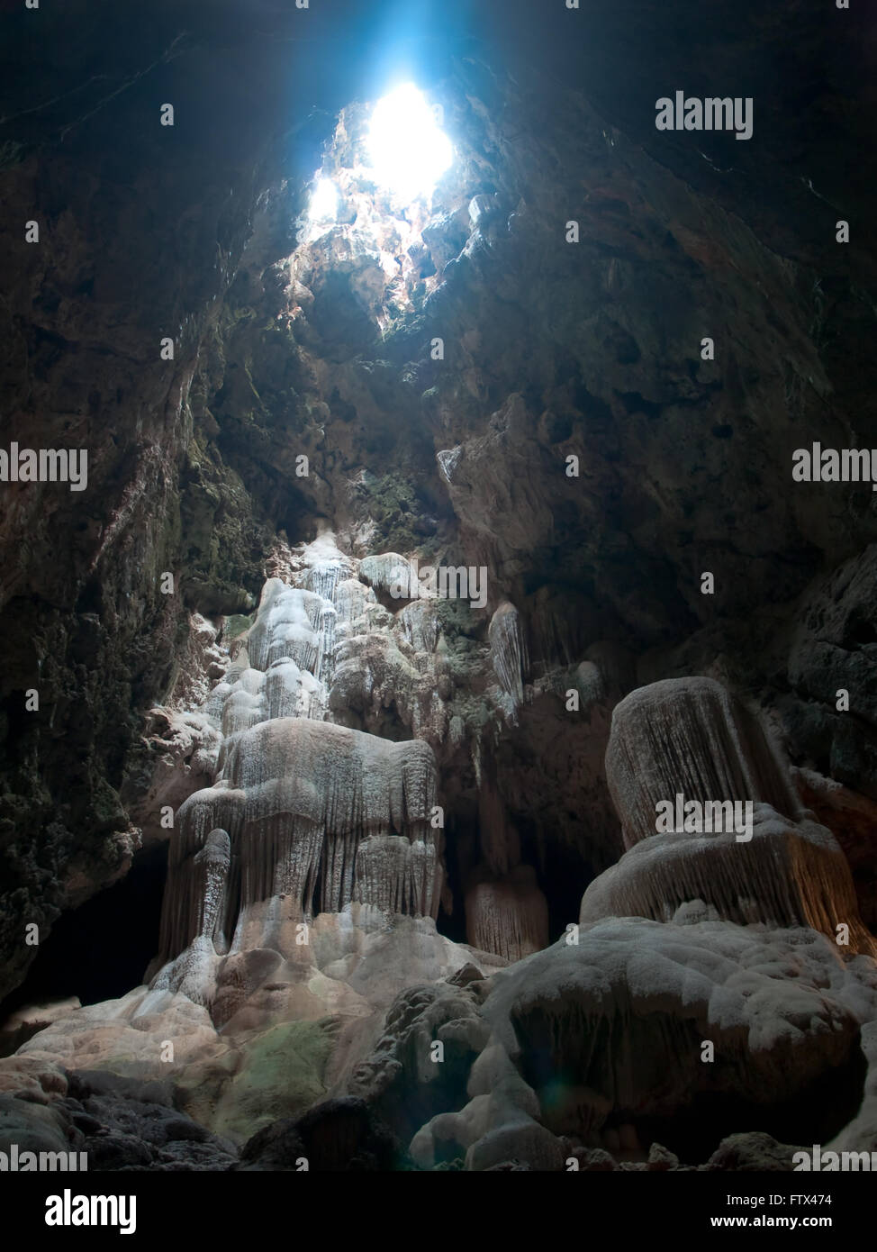 Explore at innermost of Sai Cave Stock Photo - Alamy