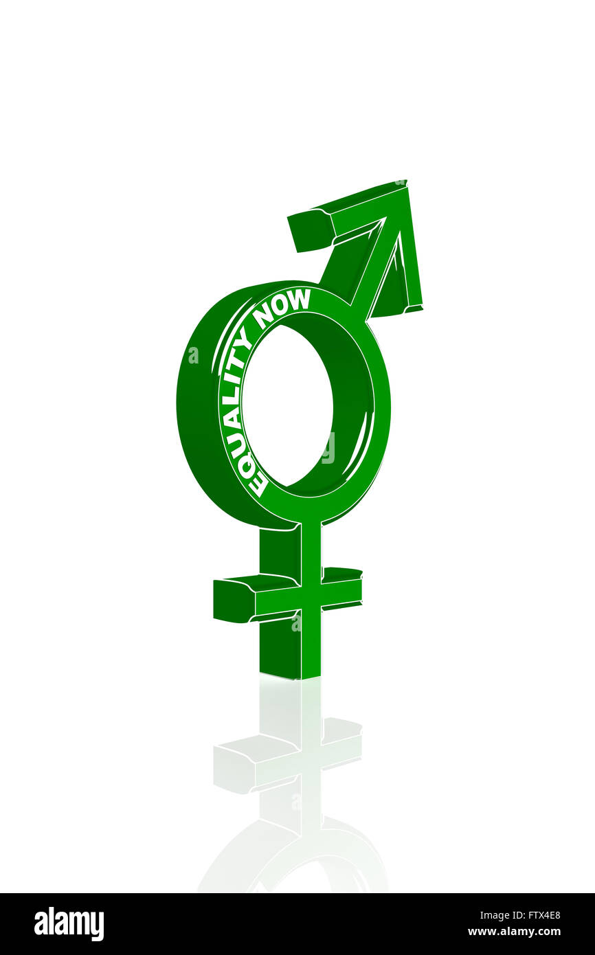 Gender equality sign Cut Out Stock Images & Pictures - Alamy