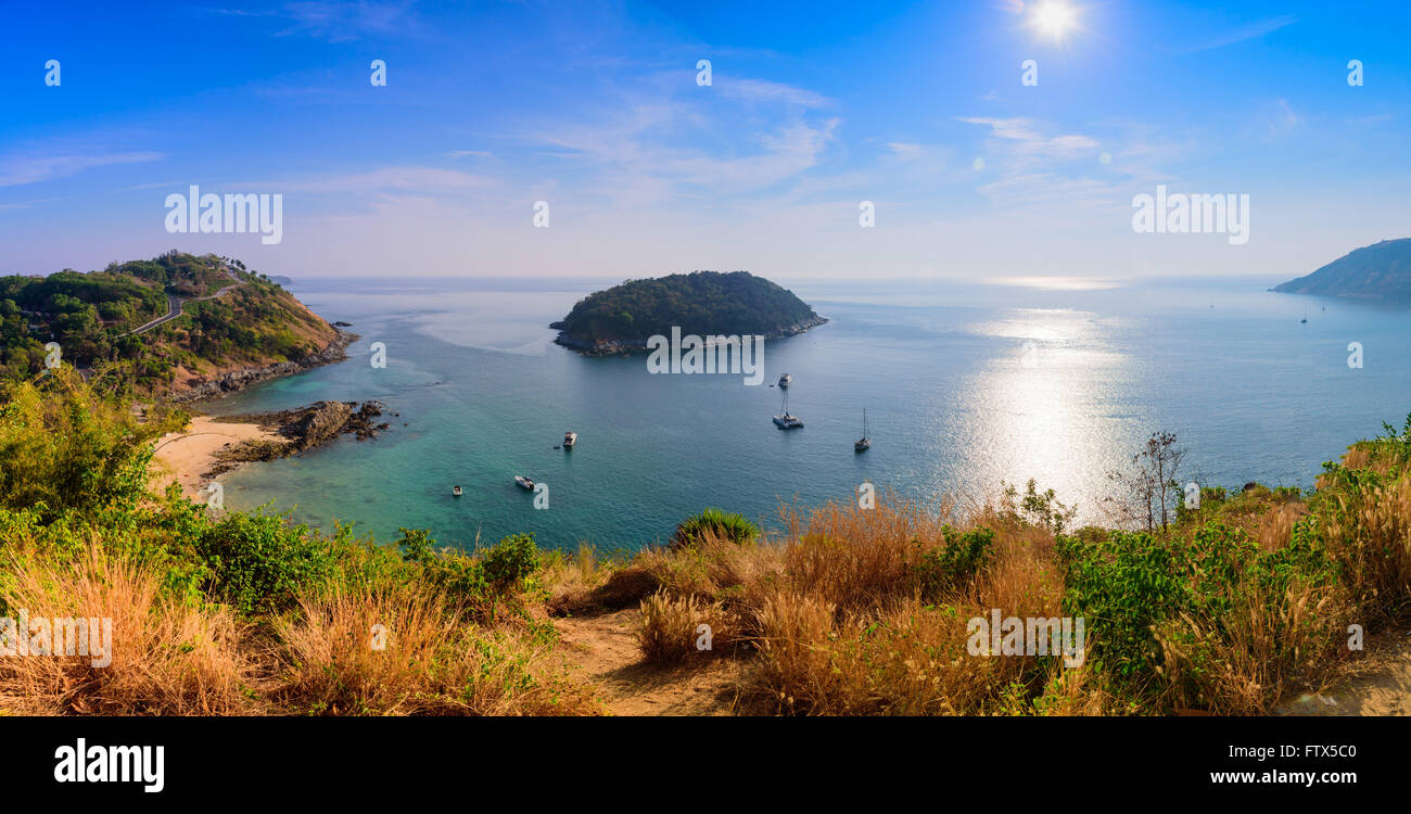Panorama viewpoint andaman sea in Phuket, Thailand Stock Photo - Alamy
