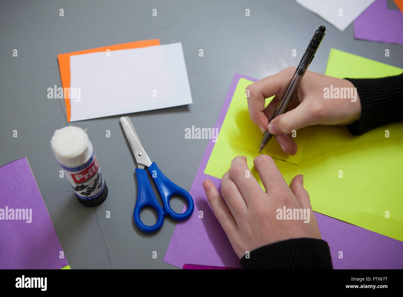 Pupils (to remain unamed) at Bettws High School, Newport, Wales ...