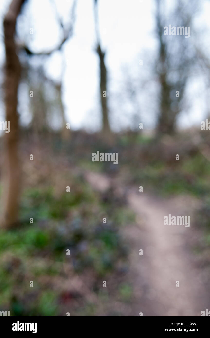 Blurred landscape shot of a country path for use as a background Stock ...