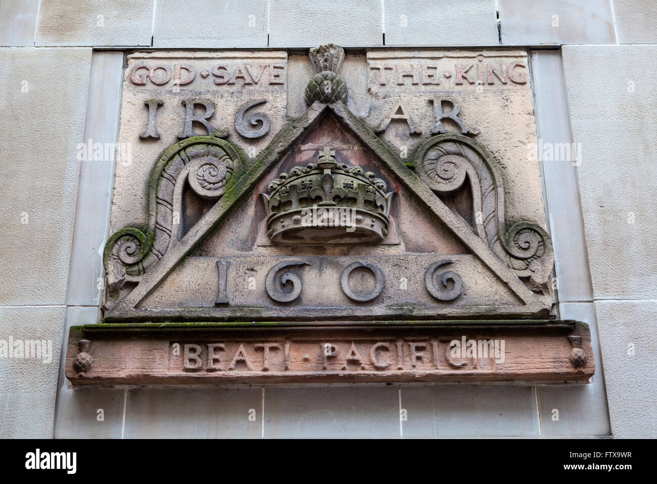One of the old signs from Netherbow Port which once stood on the Royal ...