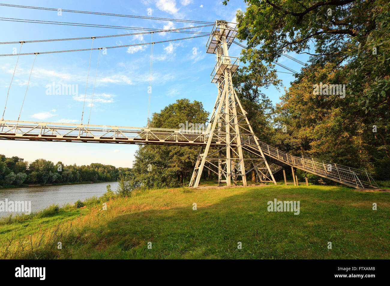 Bridge in the city of mosty Stock Photo - Alamy