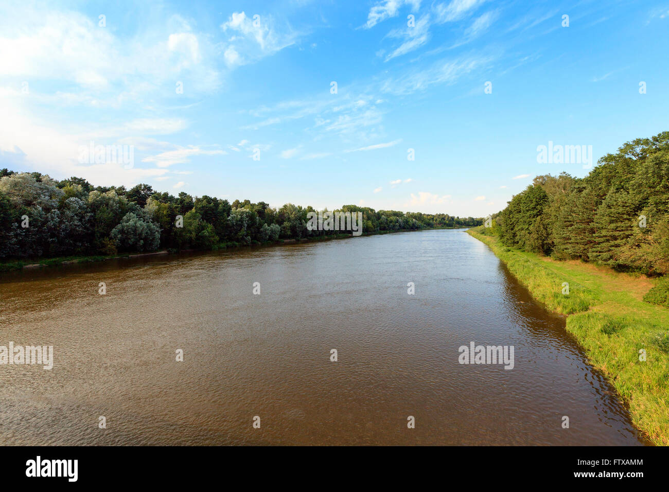 summer river, Belarus Stock Photo - Alamy