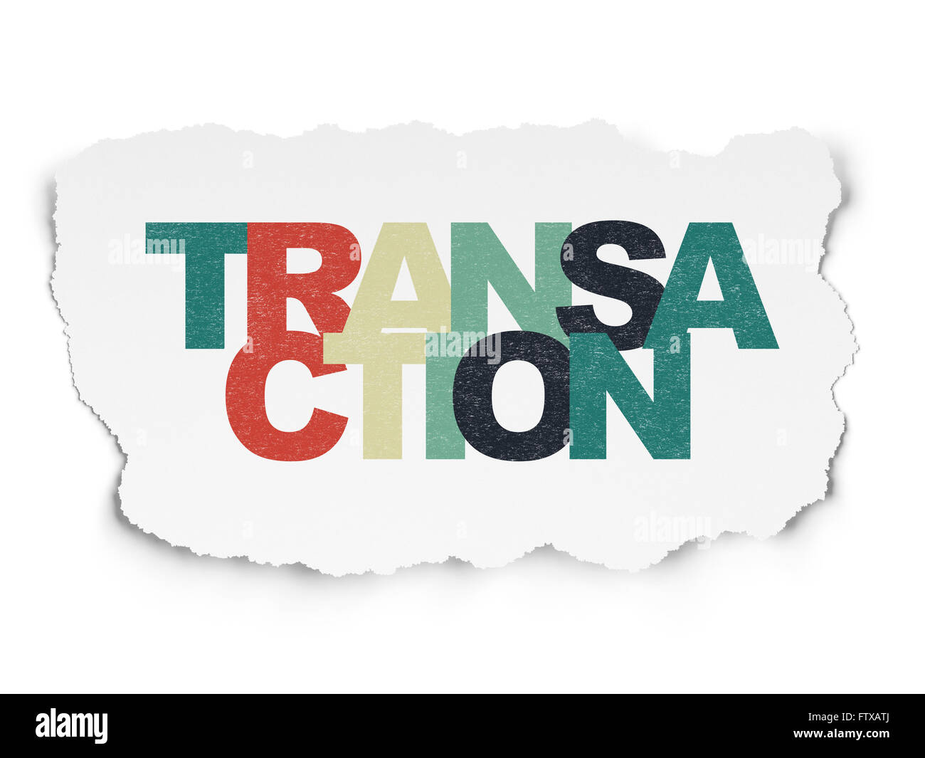 Currency concept: Transaction on Torn Paper background Stock Photo - Alamy