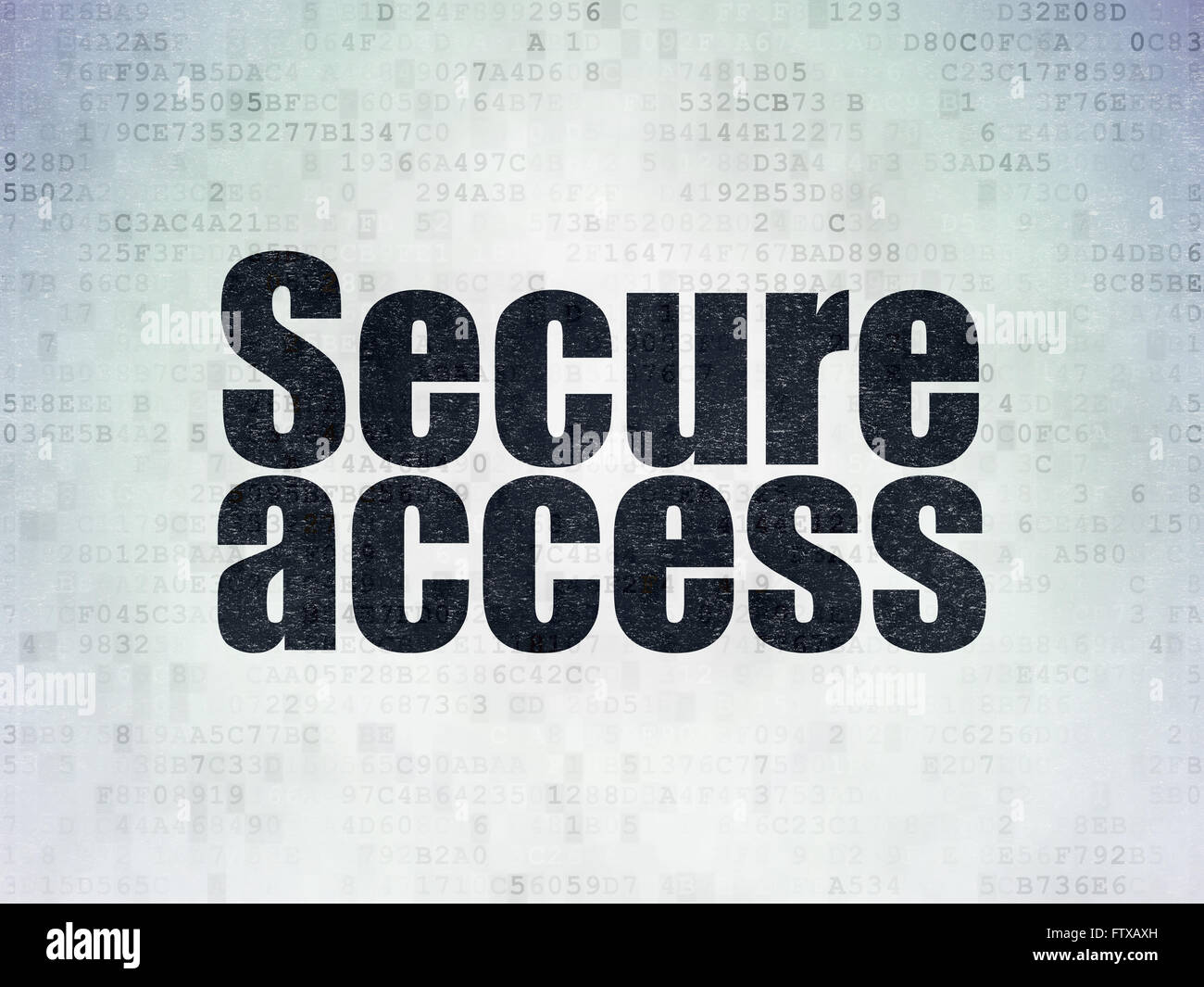 Safety concept: Secure Access on Digital Paper background Stock Photo ...