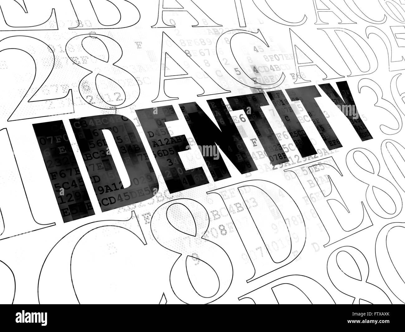 Security concept: Identity on Digital background Stock Photo - Alamy