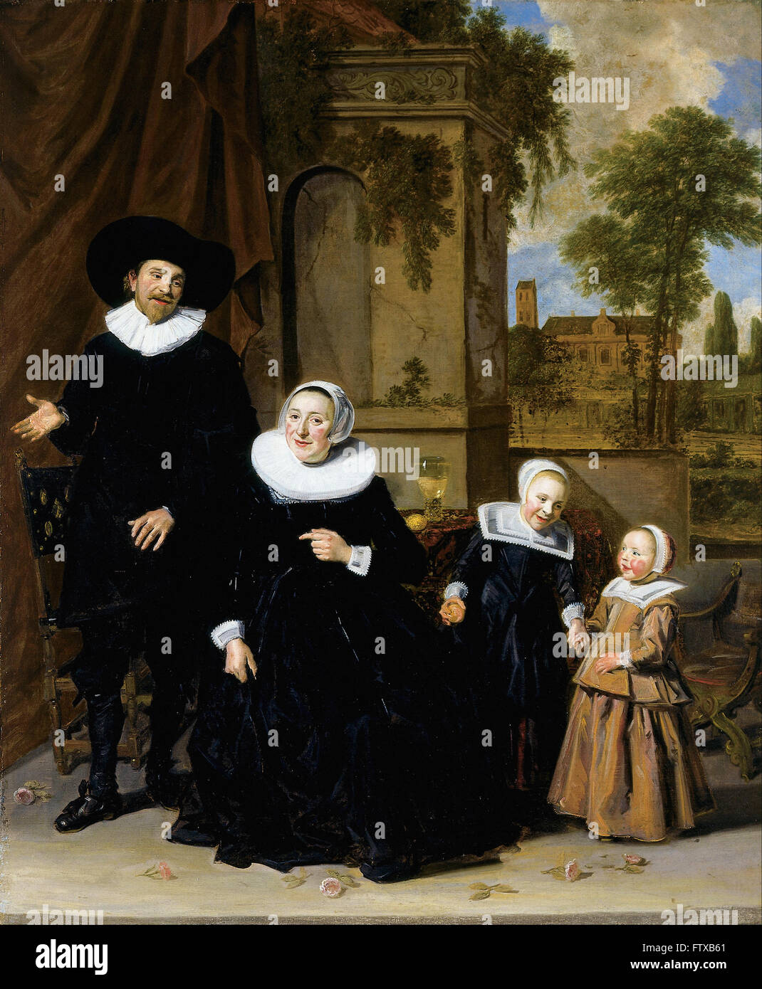 Frans Hals - Portrait of a Dutch Family - Cincinnati Art Museum Stock ...