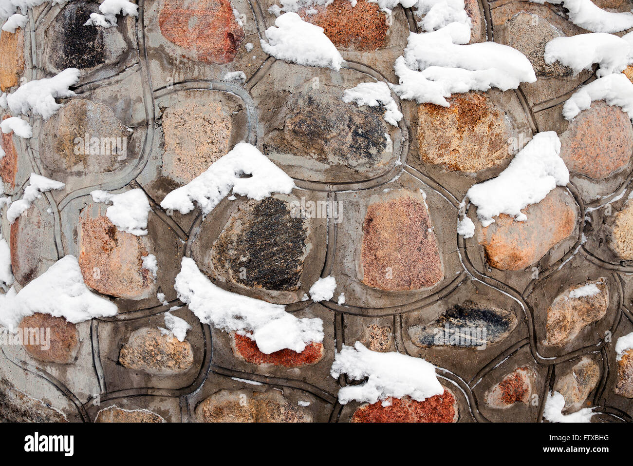 Part of a stone wall Stock Photo - Alamy