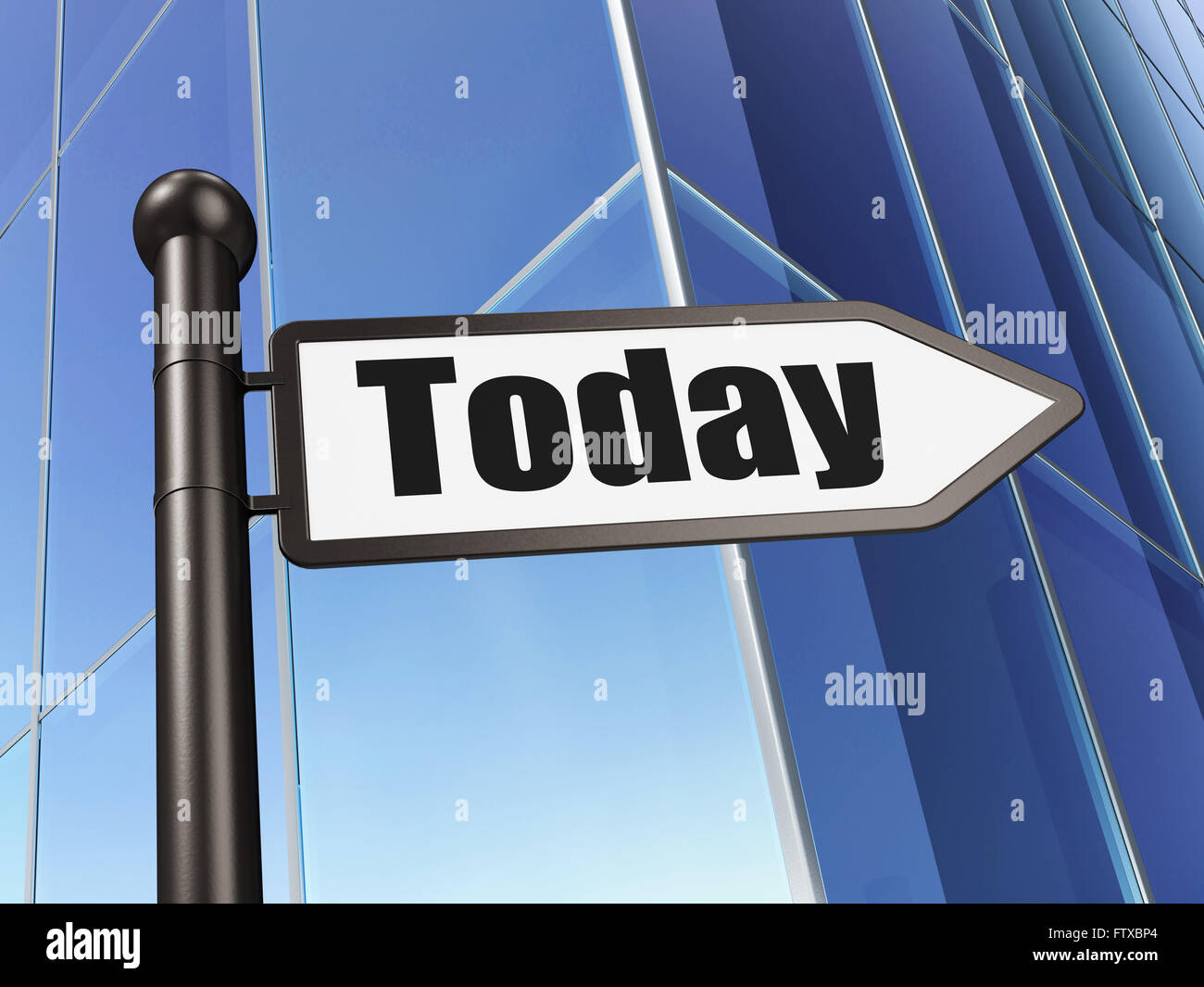 Time concept: sign Today on Building background Stock Photo - Alamy