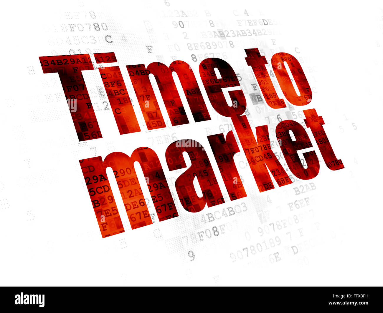 Timeline concept: Time to Market on Digital background Stock Photo - Alamy