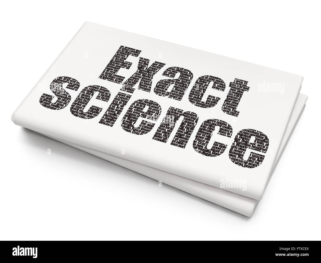 Science concept: Exact Science on Blank Newspaper background Stock ...