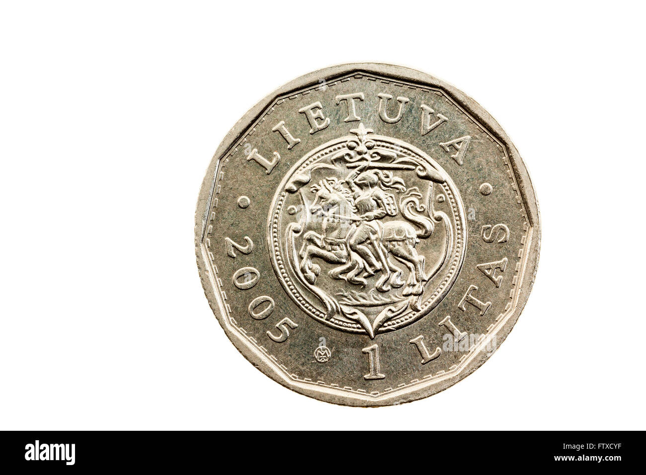 one Lithuanian litas, isolated Stock Photo - Alamy