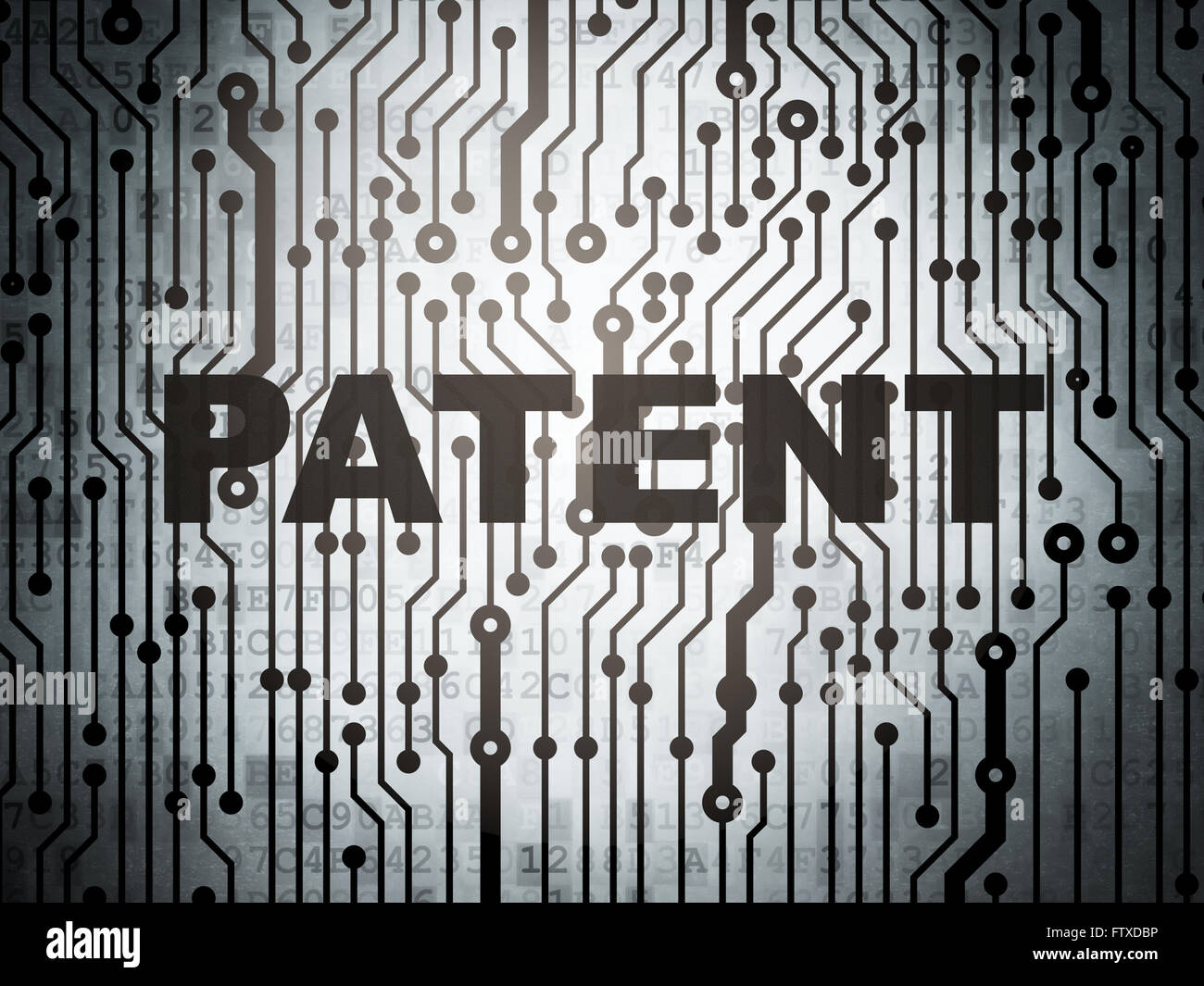 Law concept: circuit board with Patent Stock Photo - Alamy