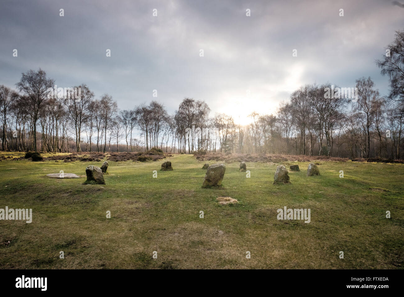 9 ladies stone circle hi-res stock photography and images - Alamy