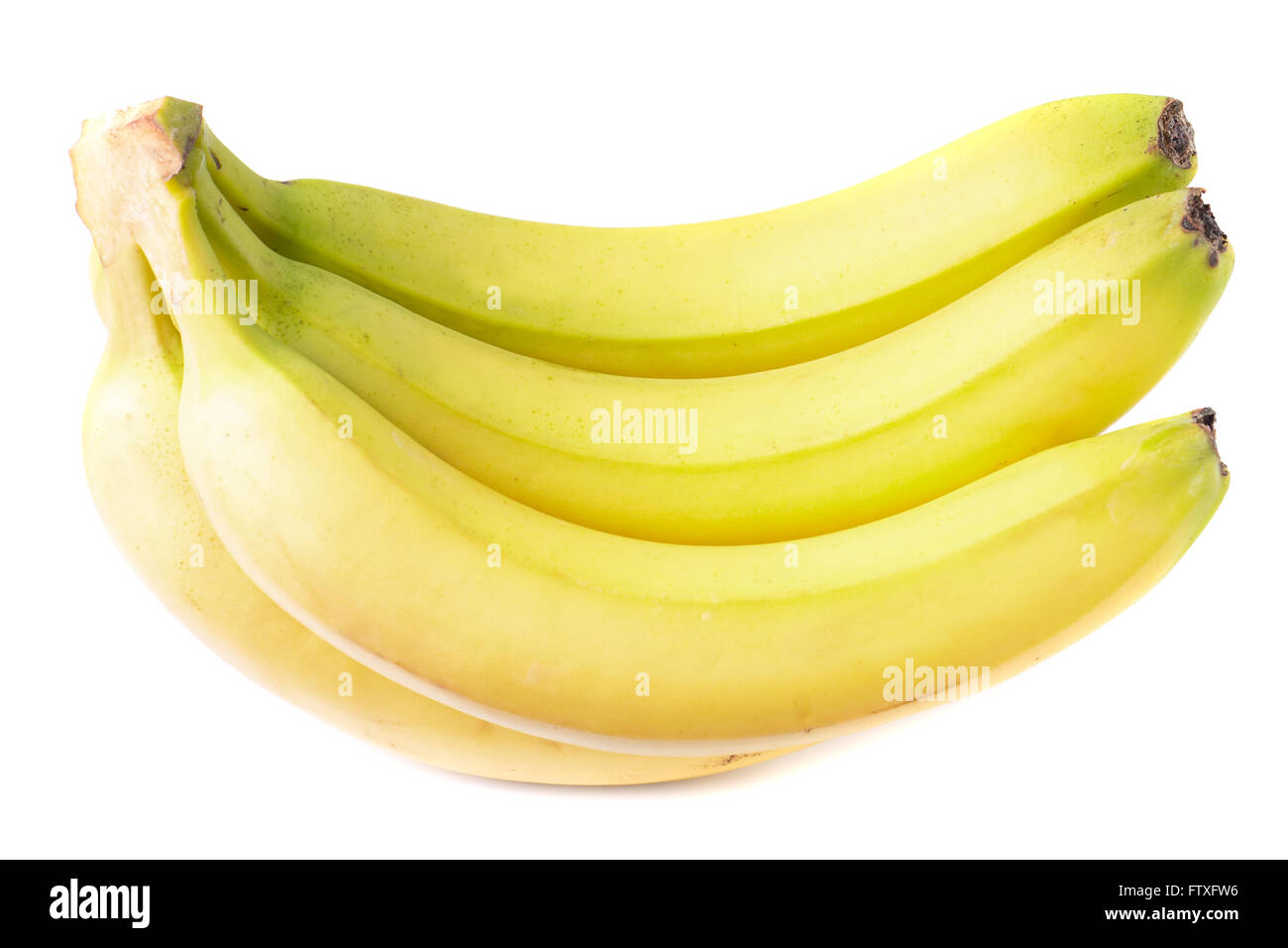 Bunch of big ripe bananas isolated on white background Stock Photo - Alamy