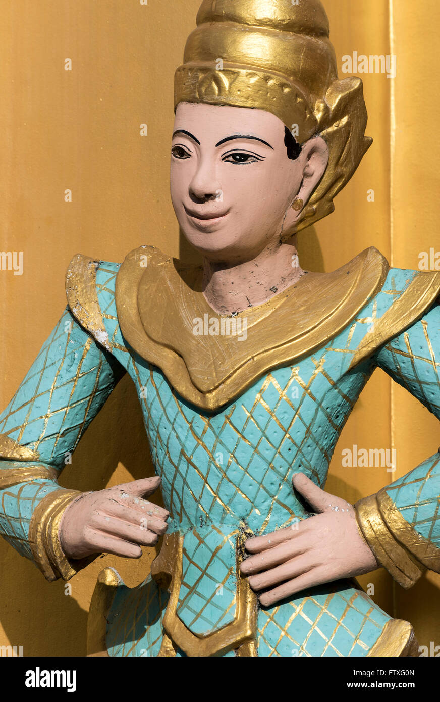 Spirit (nat) statue at Shwedagon Pagoda, Yangon (Rangoon), Myanmar ...