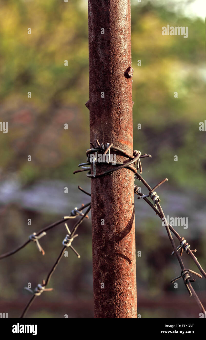 Rusty metal pole hi-res stock photography and images - Alamy