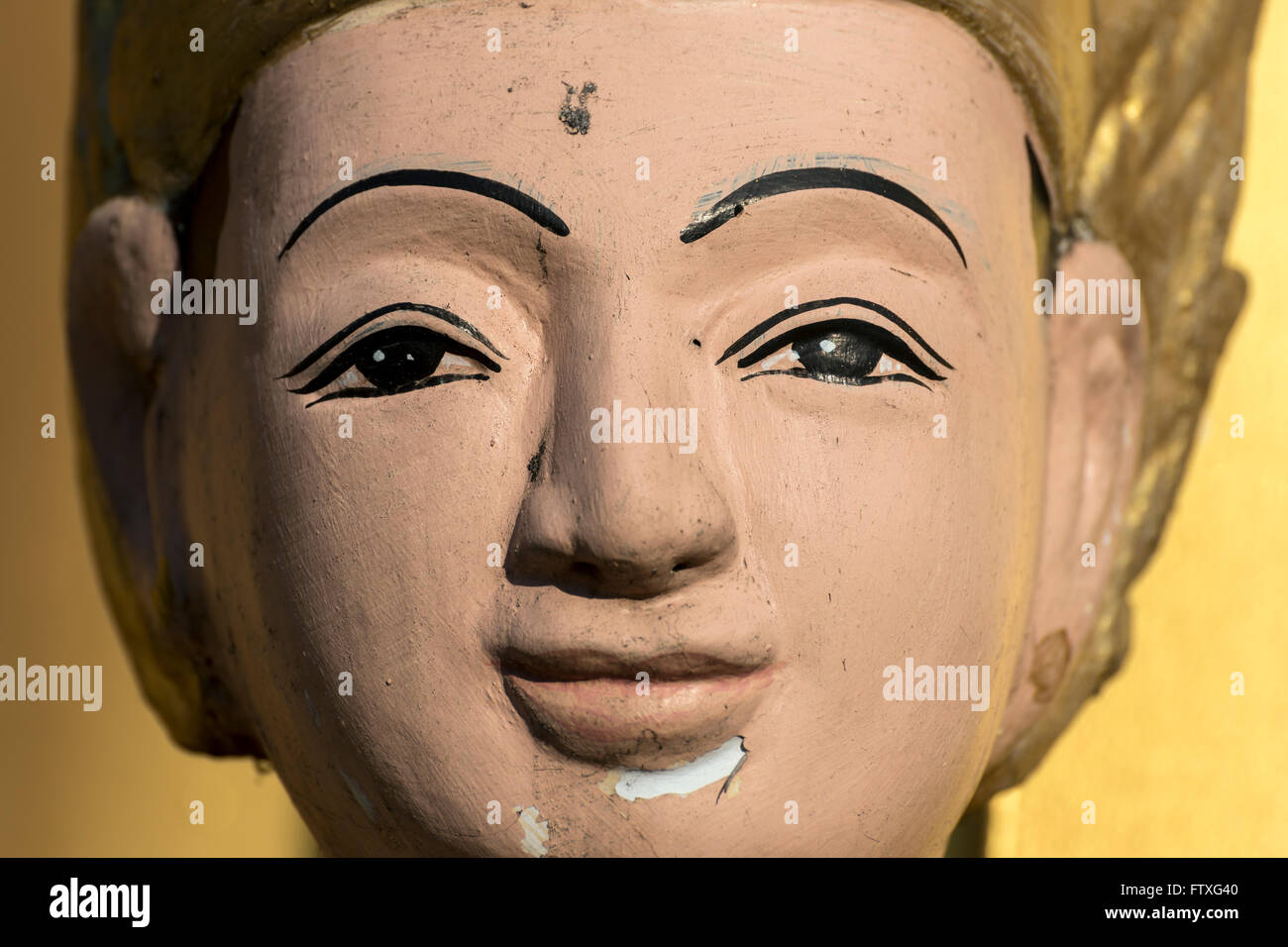 Spirit (nat) statue at Shwedagon Pagoda, Yangon (Rangoon), Myanmar ...