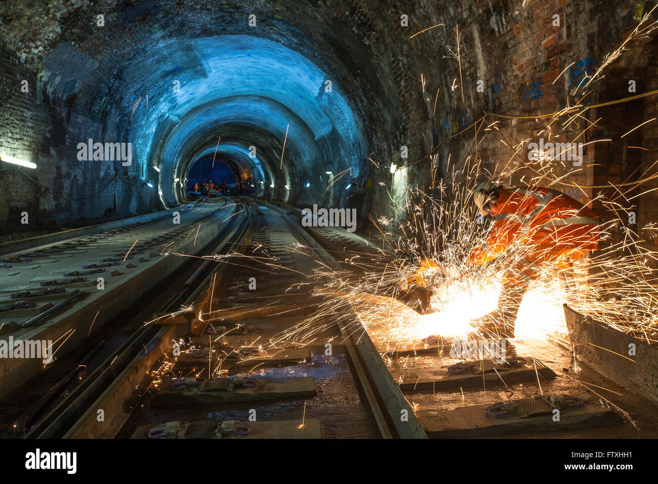 Railway track tunnel hi-res stock photography and images - Alamy